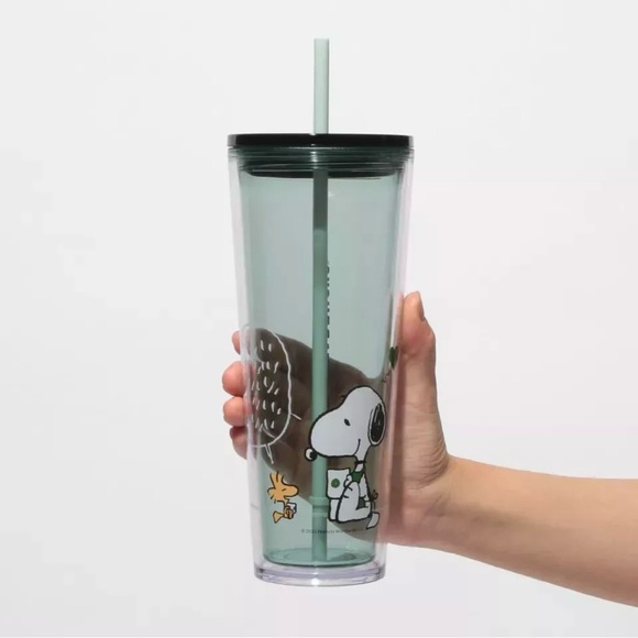 Starbucks | Other | 225 Peanuts X Starbucks Love Plastic Cold Cup 24oz ...